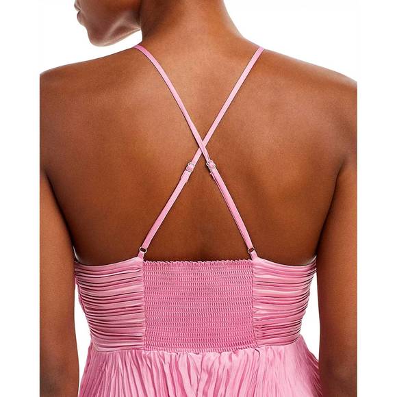 A.L.C. | Dresses | New Alc Angelina Satin Pleated Dress In Chateau Rose | Poshmark